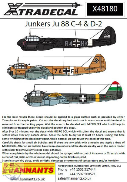 Junkers Ju-88C/D (8) Ju-88C-4 R4+BL 3/NJG 2 - 1/48 - Dream-K